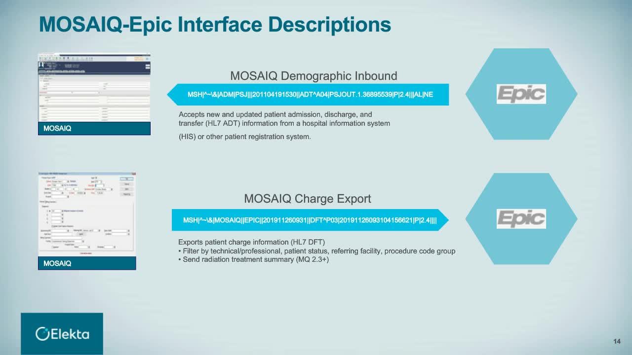 MOSAIQ Integration | How Epic systems integrate with MOSAIQ - Elekta ...