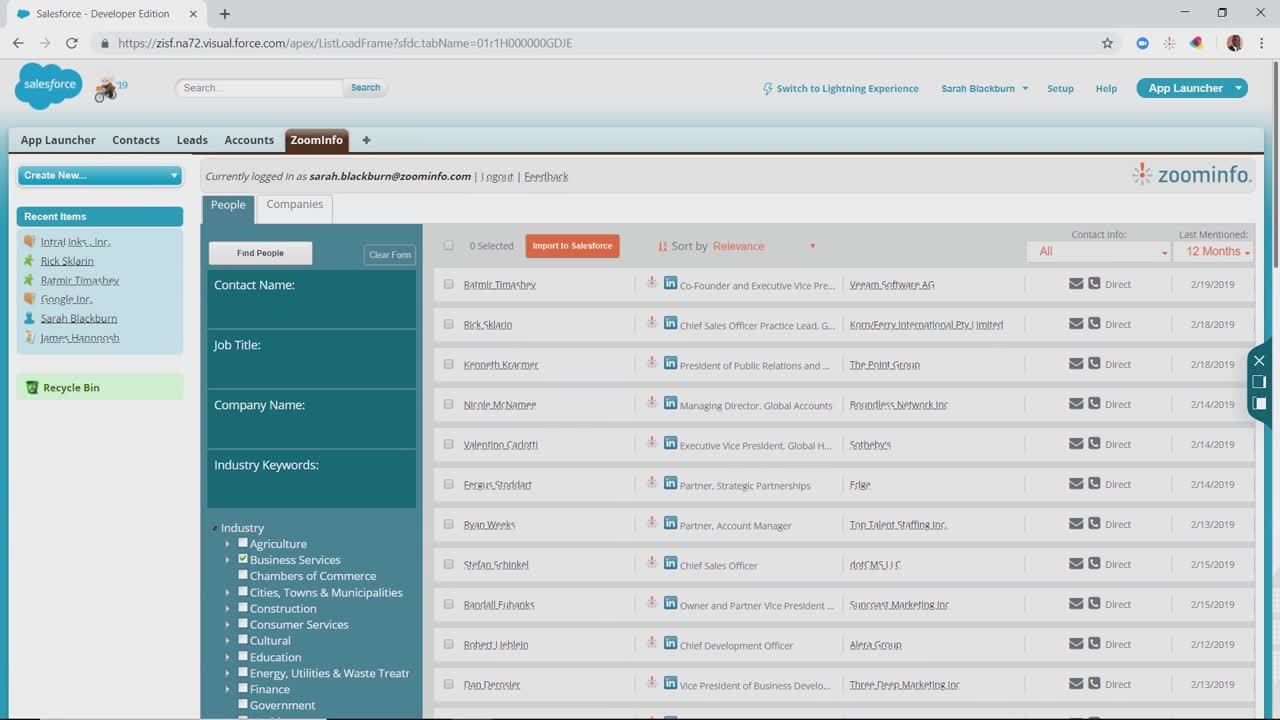 How To Use ZoomInfo Plugin ZoomInfo Powered By DiscoverOrg
