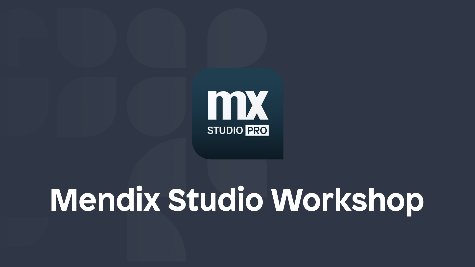 Mendix Studio Workshop Playlist - Mendix - Go Make It!