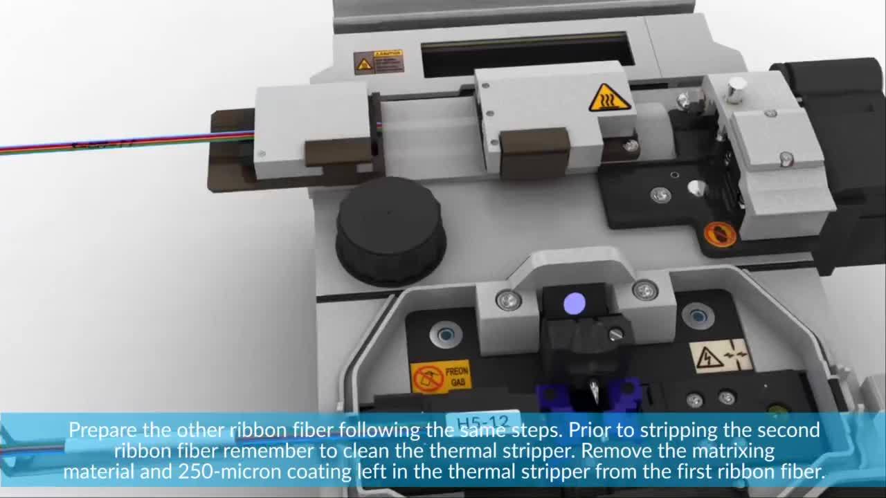 Ribbon fiber mass fusion splicing on the FOSC 450 - CommScope videos